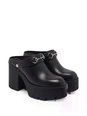 Gucci Horsebit Platform Mules