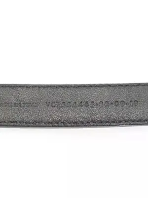 Saint Laurent 2019 Cassandre Crackle-effect Belt