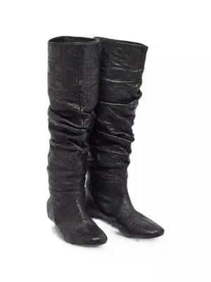Dior Cannage Slouchy Knee-high Boots