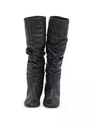 Dior Cannage Slouchy Knee-high Boots