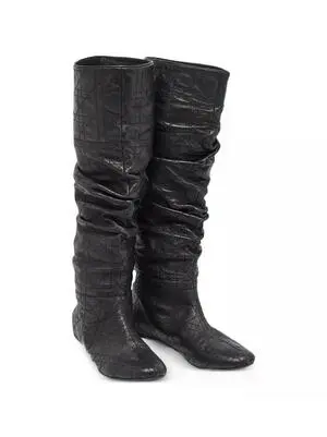 Dior Cannage Slouchy Knee-high Boots