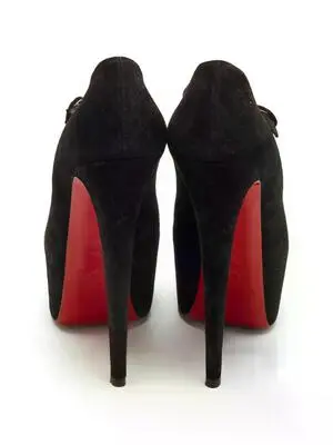 CHRISTIAN LOUBOUTIN Suede Lady Daf Platform Pumps