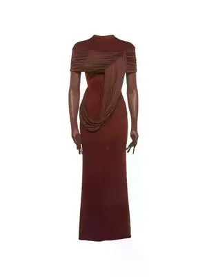 CHATS BY C.DAM Meydan Draped Maxi Dress