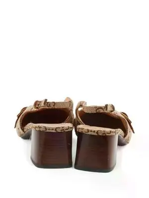 Gucci Gg Monogram Slingback Pumps