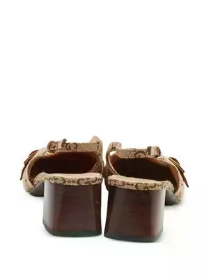 Gucci Gg Monogram Slingback Pumps
