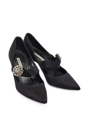 Manolo Blahnik Crystal-embellished Pumps