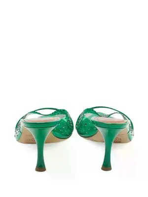 MALONE SOULIERS Julia Crystal-embellished Mules