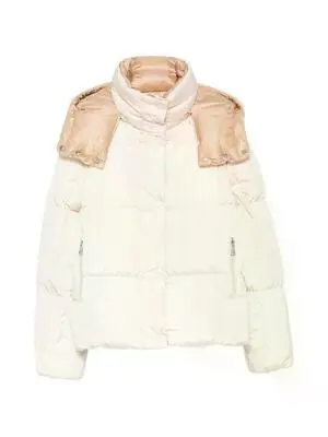 Moncler Hooded Padded Jacket - Neutrals
