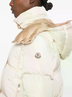 Moncler Hooded Padded Jacket - Neutrals