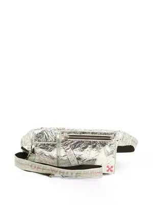 Off-White Crinkle Leather Belt Bag
