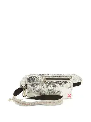 Off-White Crinkle Leather Belt Bag