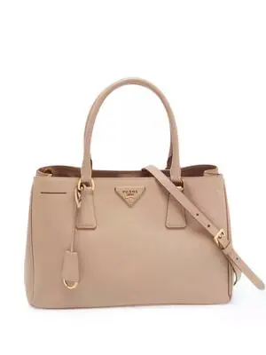 Prada Saffiano Leather Tote Bag - Neutrals