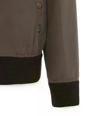 Prada Corduroy-collar Rib-trimmed Jacket