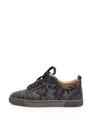 CHRISTIAN LOUBOUTIN Louis Orlato Camouflage Sneakers - Grey