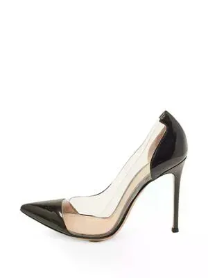 GIANVITO ROSSI Plexi Leather Pumps