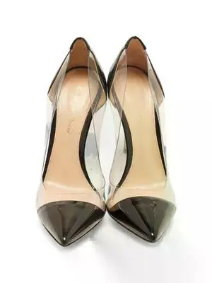 GIANVITO ROSSI Plexi Leather Pumps