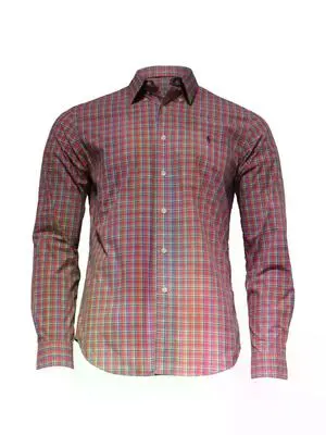 Ralph Lauren Slim Fit Checked Shirt - Red