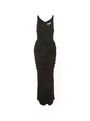 CHATS BY C.DAM Draped Sleeveless Maxi Dress