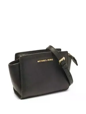Michael Kors Selma Saffiano Leather Crossbody Bag - Black