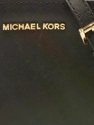 Michael Kors Selma Saffiano Leather Crossbody Bag - Black