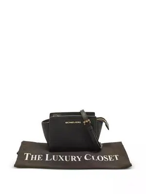 Michael Kors Selma Saffiano Leather Crossbody Bag - Black
