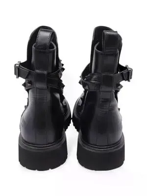 Valentino Garavani Rockstud Leather Ankle Boots