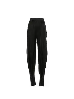 Andamane The Attico Pleated Ankle-tie Trousers - Black