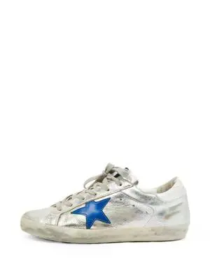 GOLDEN GOOSE Super Star Star-patch Sneakers - Silver