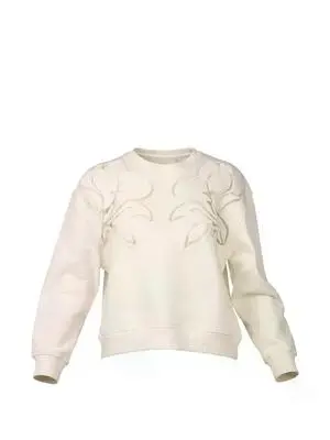 Valentino Garavani Floral-appliqué Sweatshirt