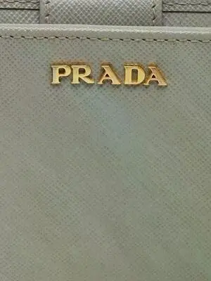 Prada Flap French Saffiano Leather Wallet