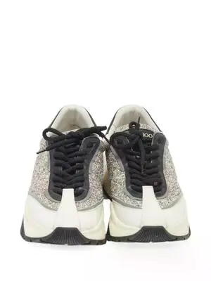 JIMMY CHOO Raine Glitter-panelled Sneakers