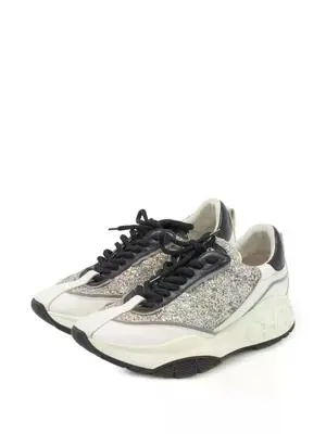 JIMMY CHOO Raine Glitter-panelled Sneakers