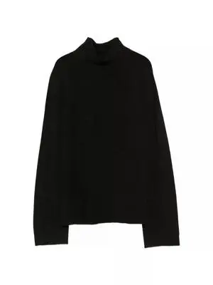 Alpha Studio Long-sleeve High-neck Sweater - Black
