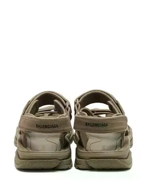 Balenciaga Tourist Touch-strap Sandals - Brown
