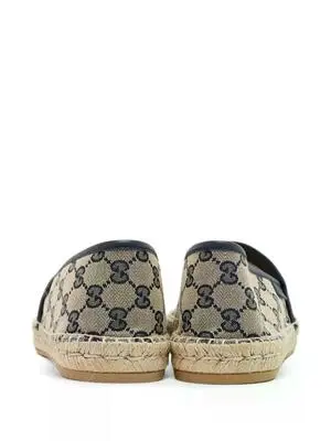 Gucci Gg Monogram Leather-trim Espadrilles