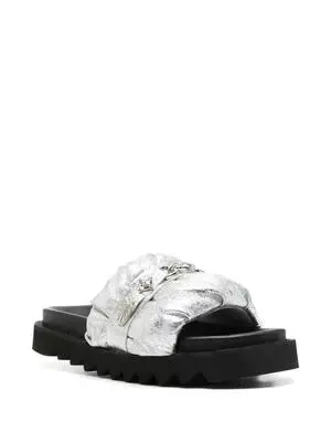 Toga Open-toe Embellished Leather Sandals