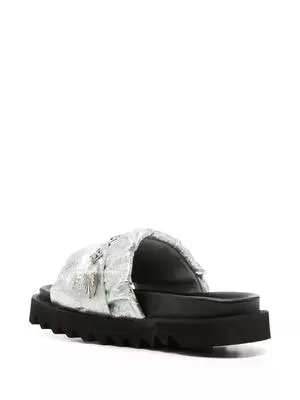 Toga Open-toe Embellished Leather Sandals