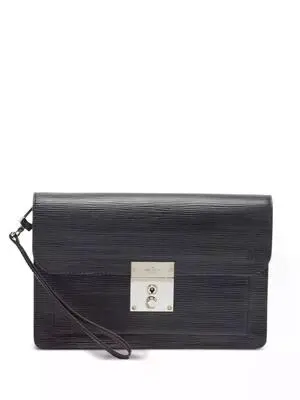 LOUIS VUITTON Neo Belaia Epi Clutch Bag - Black