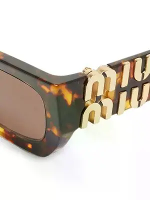 Miu Miu Glimpse Rectangle Sunglasses