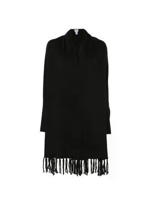 Alpha Studio Fringe-trim Cardigan - Black