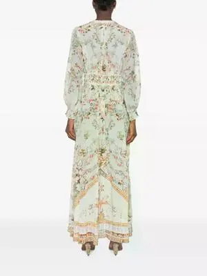 Camilla Floral Print V-neck Maxi Dress