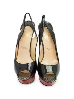 CHRISTIAN LOUBOUTIN Lady Peep Slingback Sandals