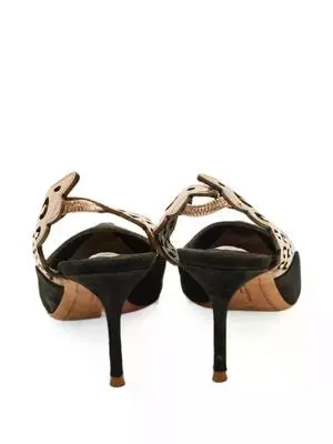 SOPHIA WEBSTER Angelo Slingback Leather Heeled Pumps
