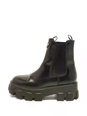 Prada Monolith Combat Ankle Boots