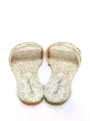 Dior Dway Millefiori Embroidered Slides