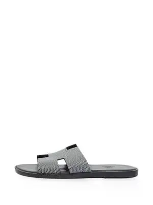 Hermès Izmir Zig-zag Slides - Black