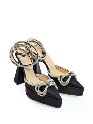 Mach & Mach Double Bow Platform Pumps