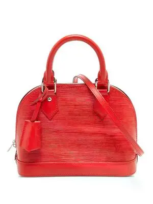 LOUIS VUITTON Epi Leather Alma Bb Tote Bag - Red