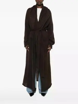 Andamane Belted Shawl-collar Cardigan