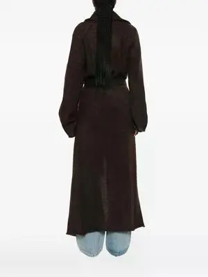 Andamane Belted Shawl-collar Cardigan